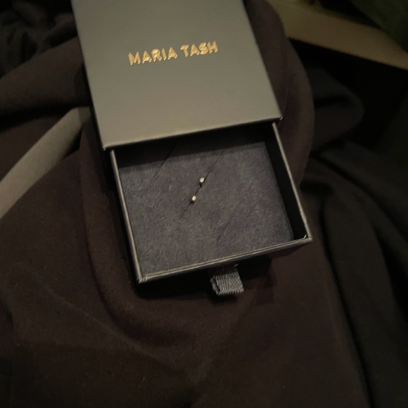 Maria Tash | Jewelry | Maria Tash 5 Mm Diamond Stud Flat Back Threaded ...